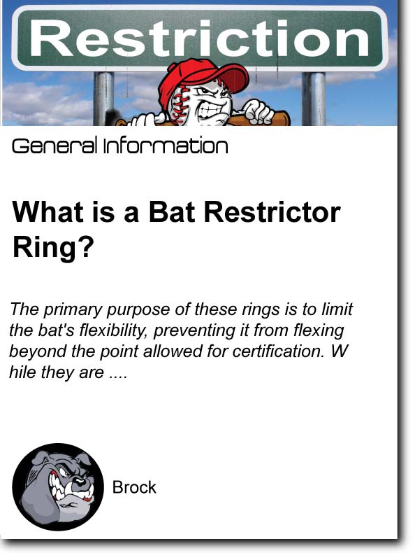 What is a Bat Restrictor Ring? – Big Dawg Bats
