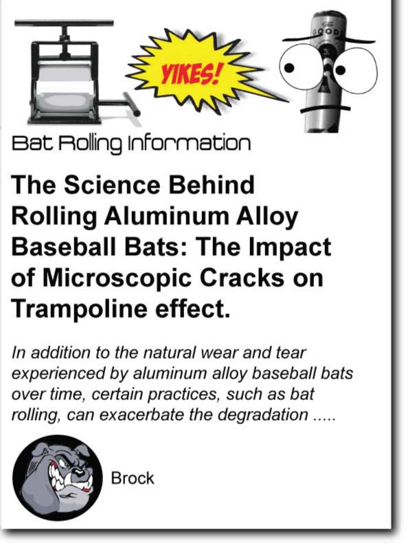 Bat Rolling Metal Bats DOES NOT WORK! : The Impact of Microscopic Crac ...