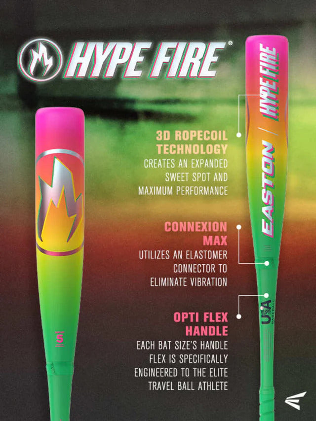 2026 Easton Hype Fire -10 USA Baseball Bat EUS6HYP10 – Big Dawg Bats